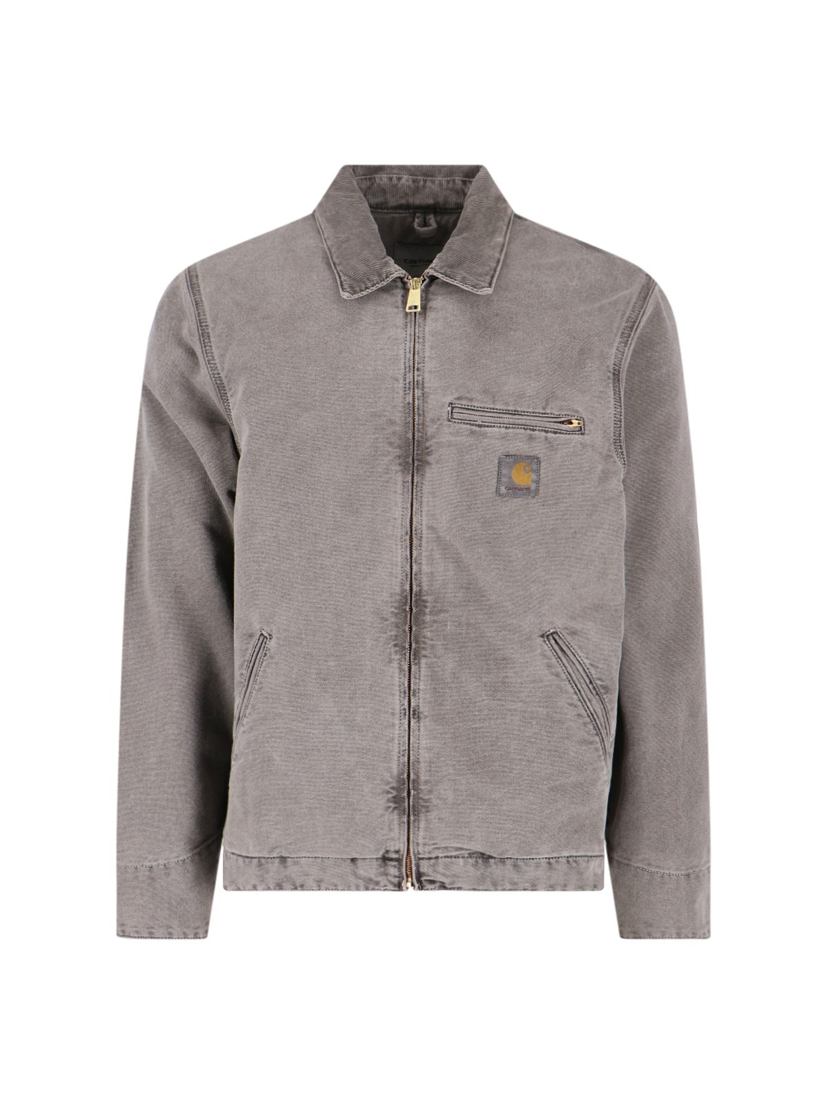 Carhartt Grey Detroit Organic Cotton Denim Jacket | ModeSens