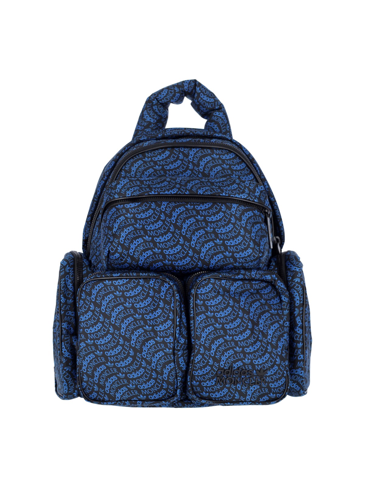 Moncler Genius X Adidas All-over Logo Backpack In Black | ModeSens