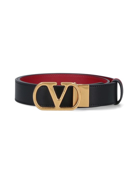 Valentino garavani Cintura reversibile "vlogo signature" su SUGAR - 195377