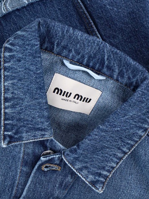 Miu miu Logo crop jacket available on SUGAR - 201247